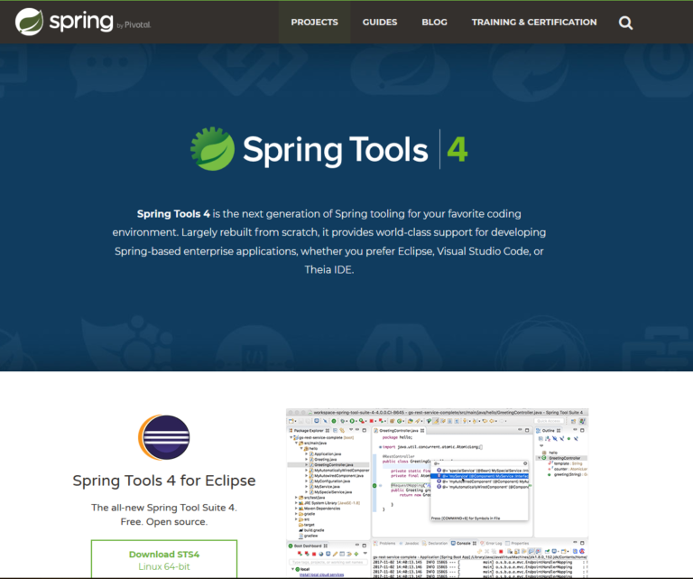 Spring Tool Suite 4 (SpringBoot) インストール - しすろぐ