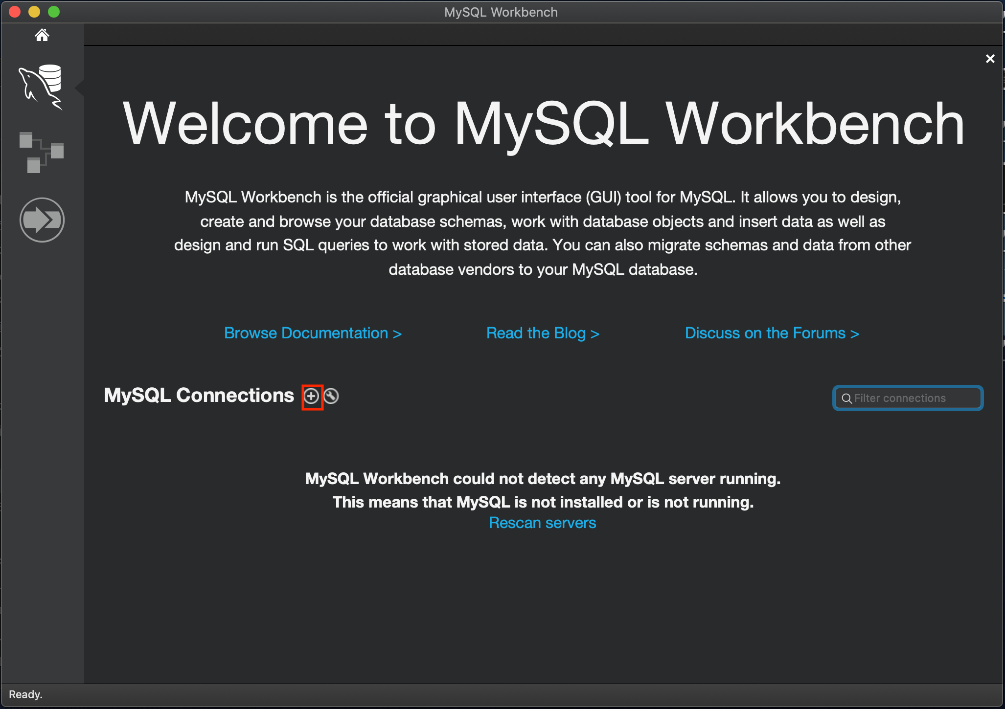 mac MySQL クライアントツール Workbench インストール - しすろぐ