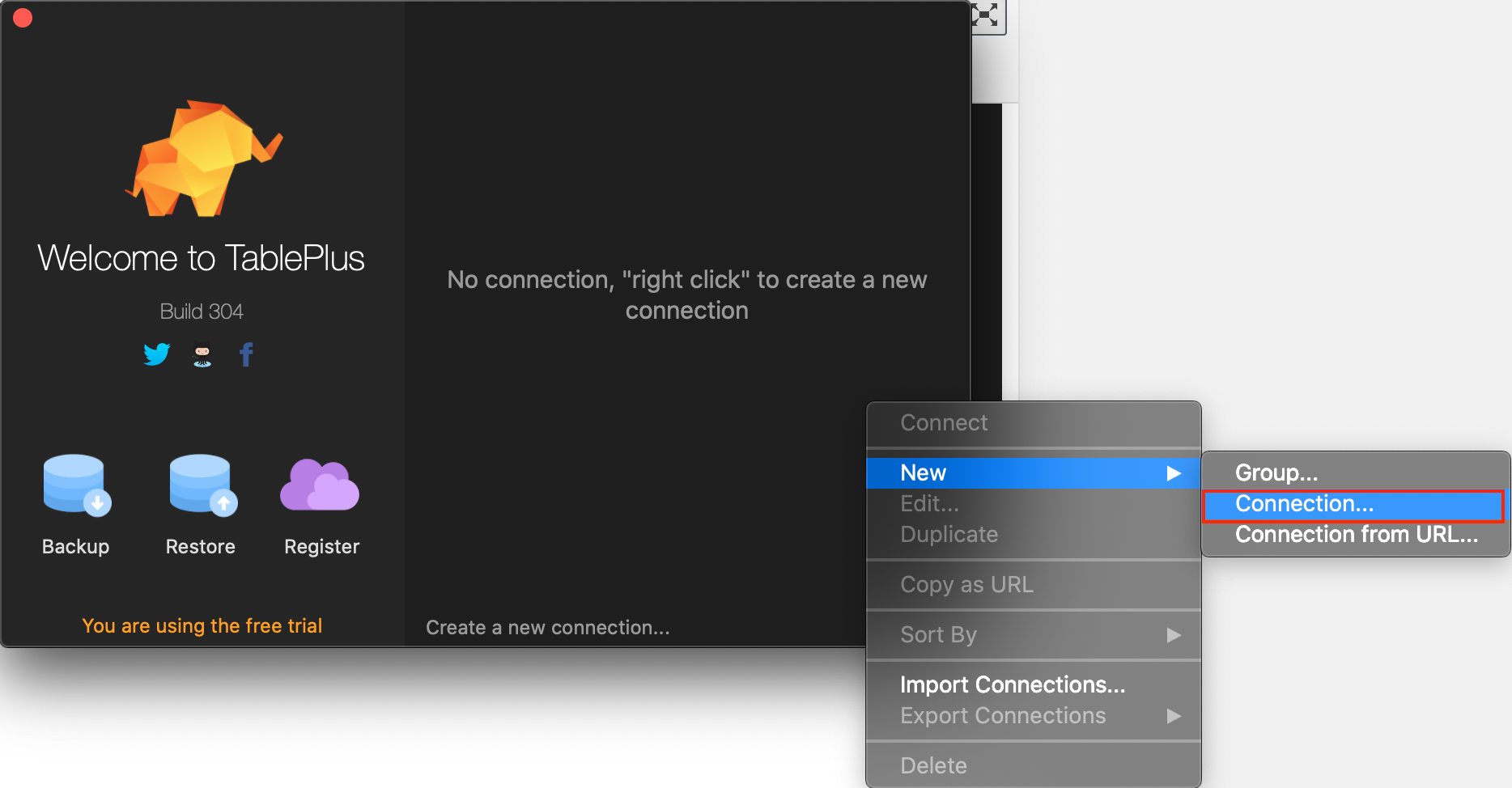 TablePlus インストール PostgreSQL 接続 - しすろぐ