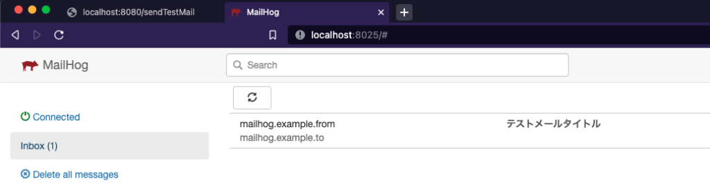 SpringBoot メール送信 実装 サンプル MailHog - しすろぐ
